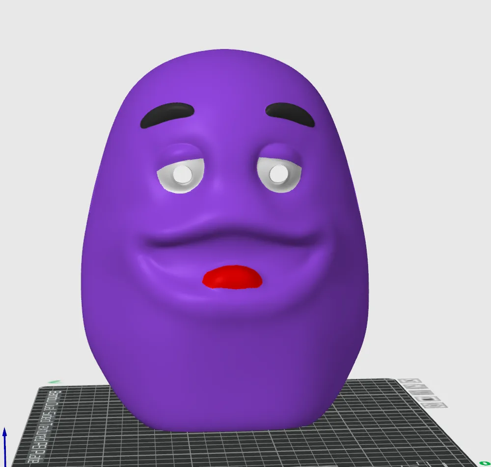 Cursed Grimace Mask by 3DomSculpts - MakerWorld