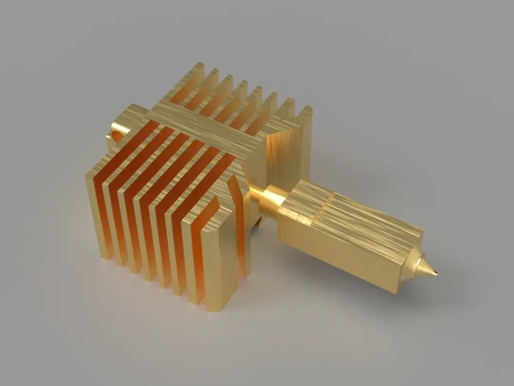 P1/X1 Gold Hot End Model - Free 3D Print Model - MakerWorld