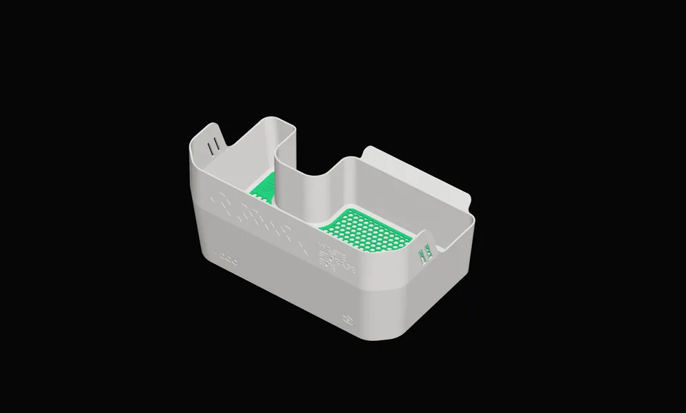 A1 Purge Waste Bin and Deflector Waste box V2 - Free 3D Print Model ...