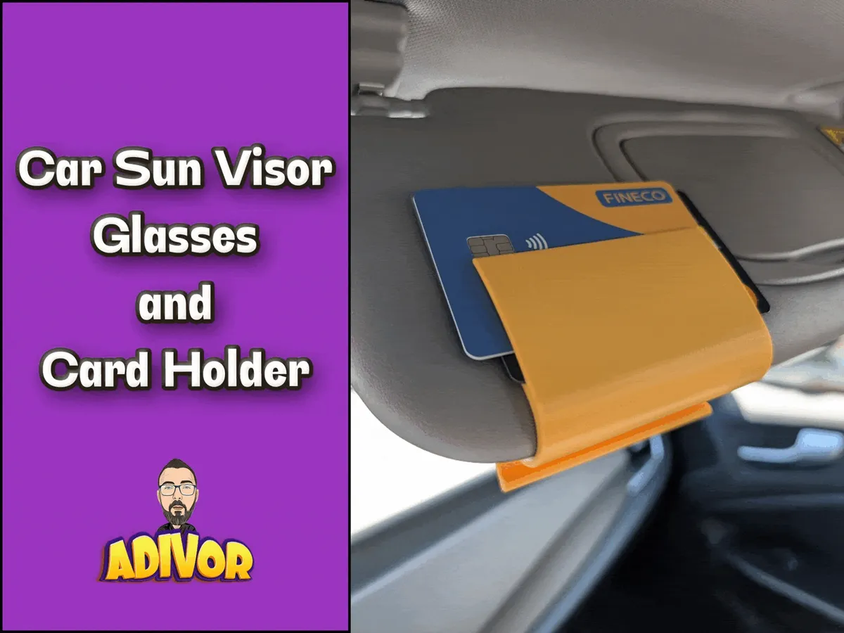 Porte-lunettes et cartes pour pare-soleil de voiture - Modèle d ...