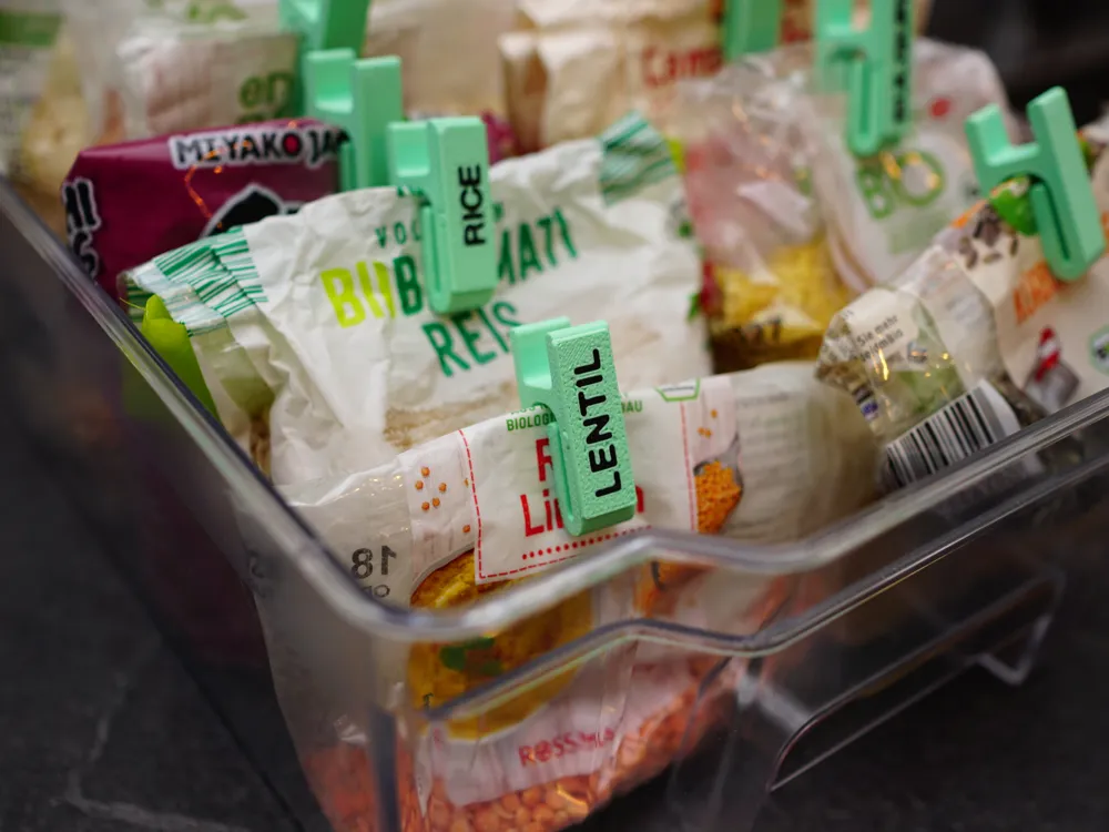 Mini Bag Clip with Customizable Label Kitchen Bags - Free 3D Print ...