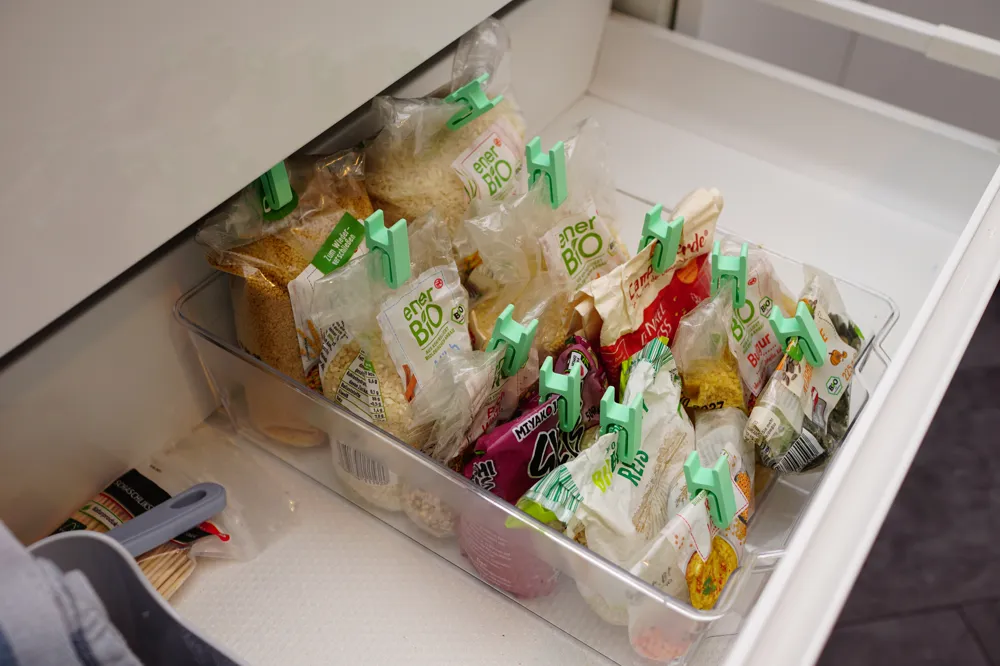 Mini Bag Clip with Customizable Label Kitchen Bags - Free 3D Print ...