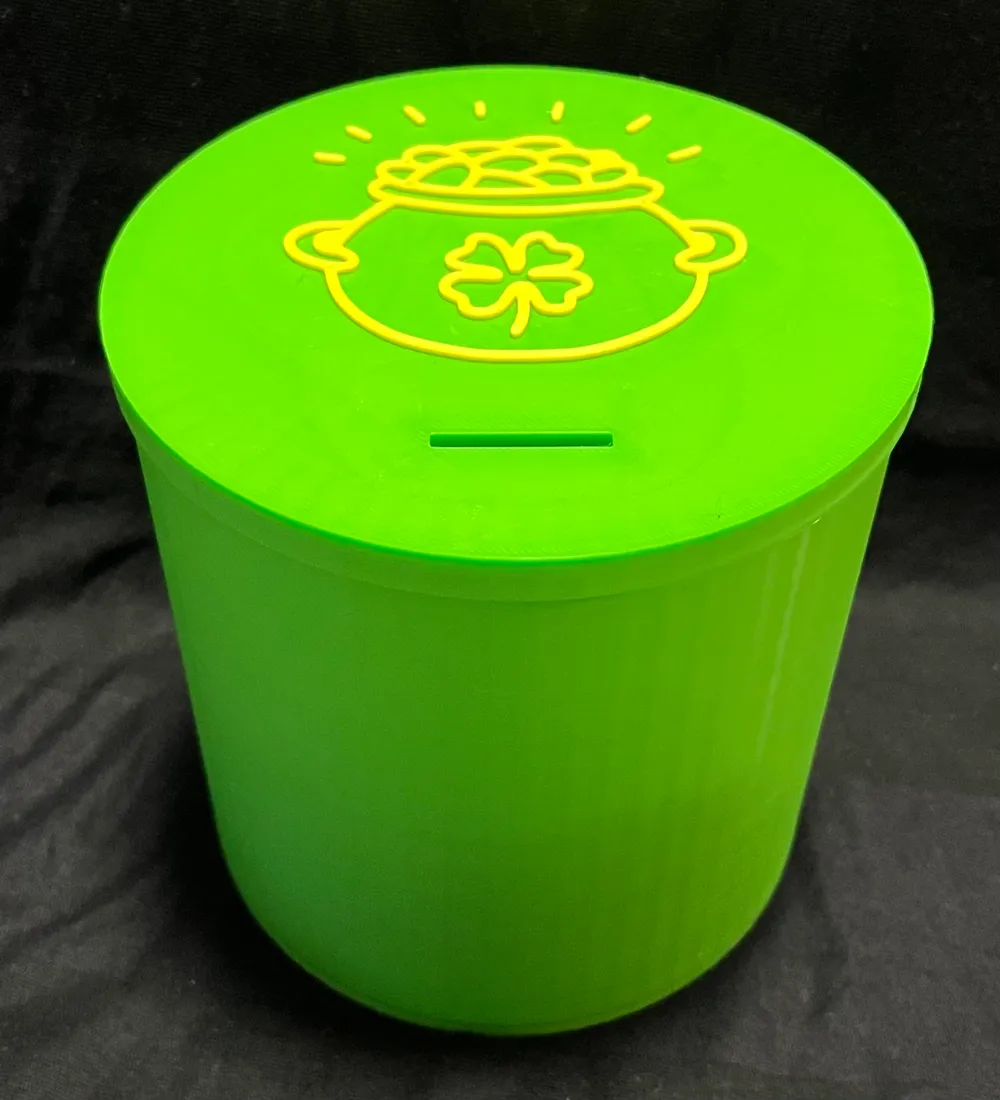 St. Paddy's Day Box with Solid Lid and Optional Coin Slot Lid by ...