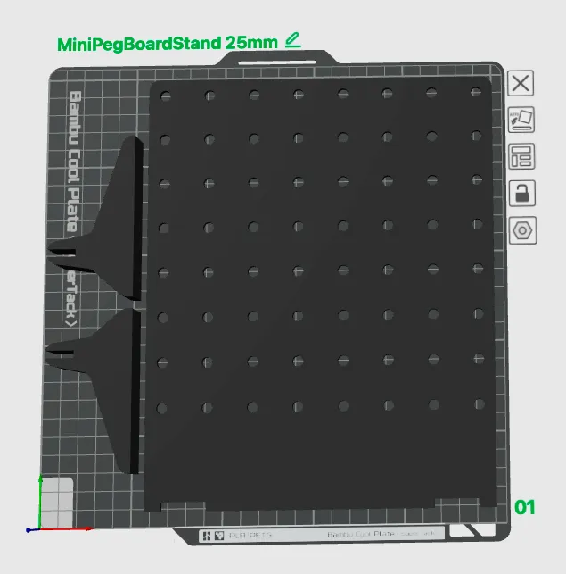 Mini Table Top Peg Board Stand by mbzrg MakerWorld: Download Free 3D Models