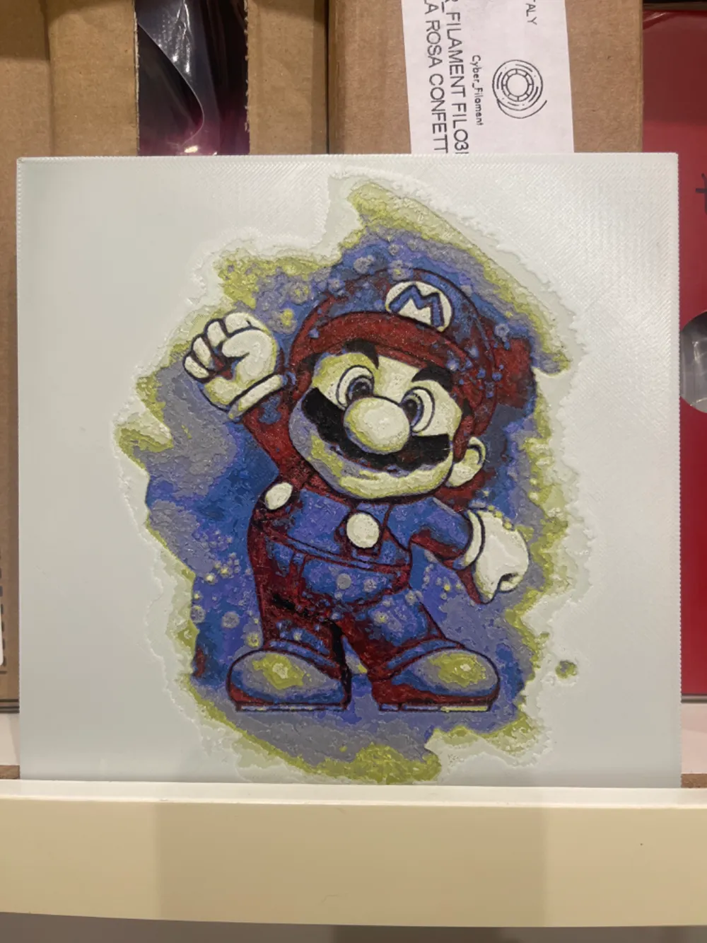 Super Mario painting 2 Hueforge by Tala16 - MakerWorld