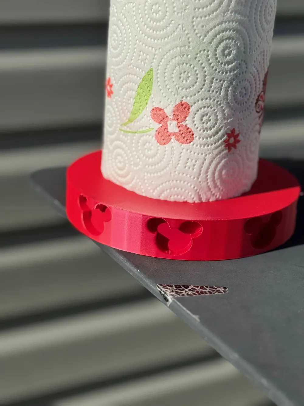 Mickey Mouse Paper Towel Holder - Free 3D Print Model - MakerWorld