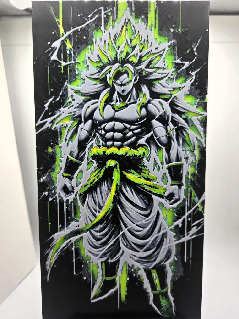 Hueforge Glowing Broly - Dragon Ball Fanart by NeXuS-PoWeR MakerWorld ...