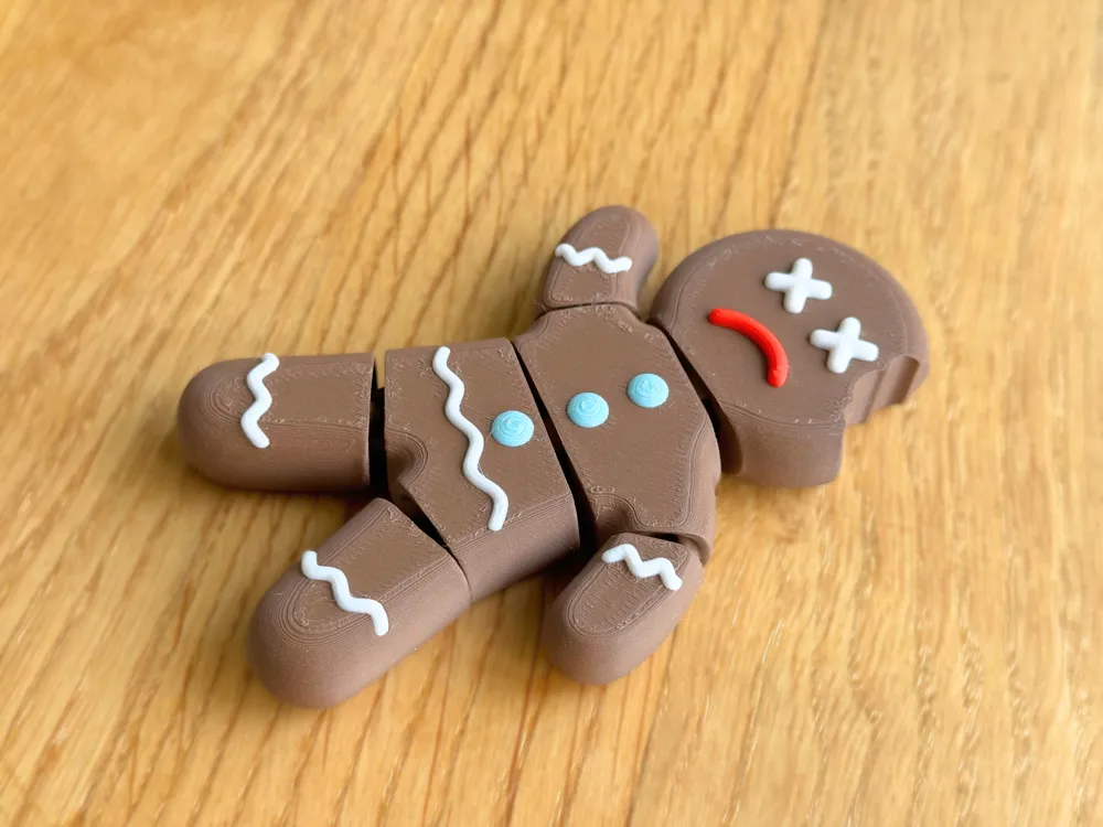 Articulated Dead Gingerbread Man - Free 3D Print Model - MakerWorld