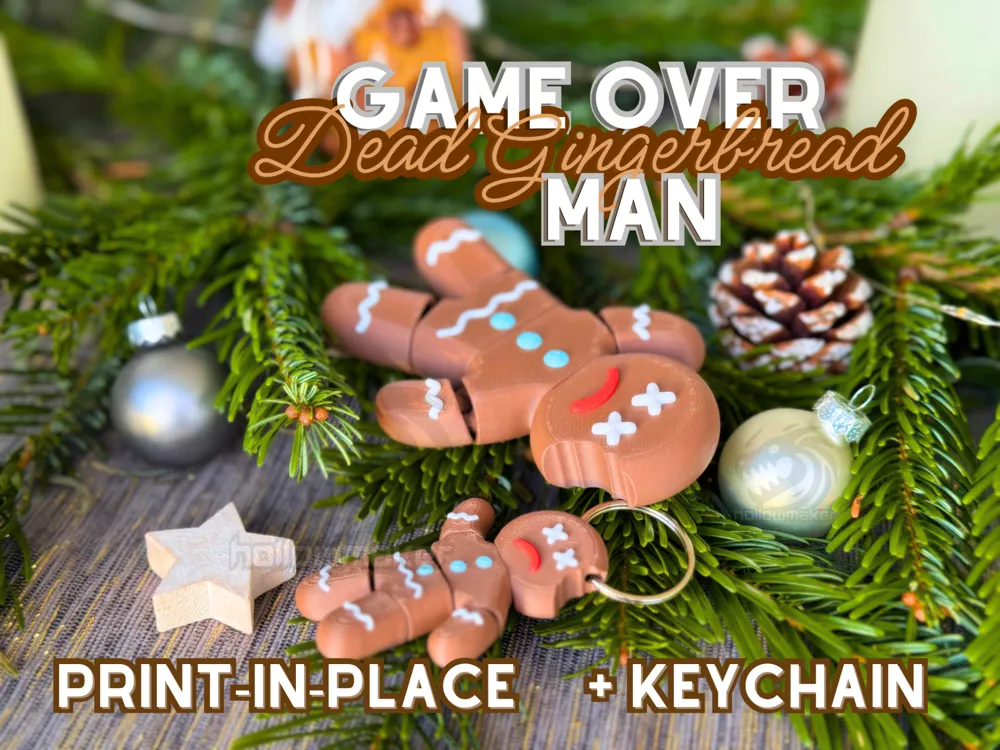 Articulated Dead Gingerbread Man - Free 3D Print Model - MakerWorld