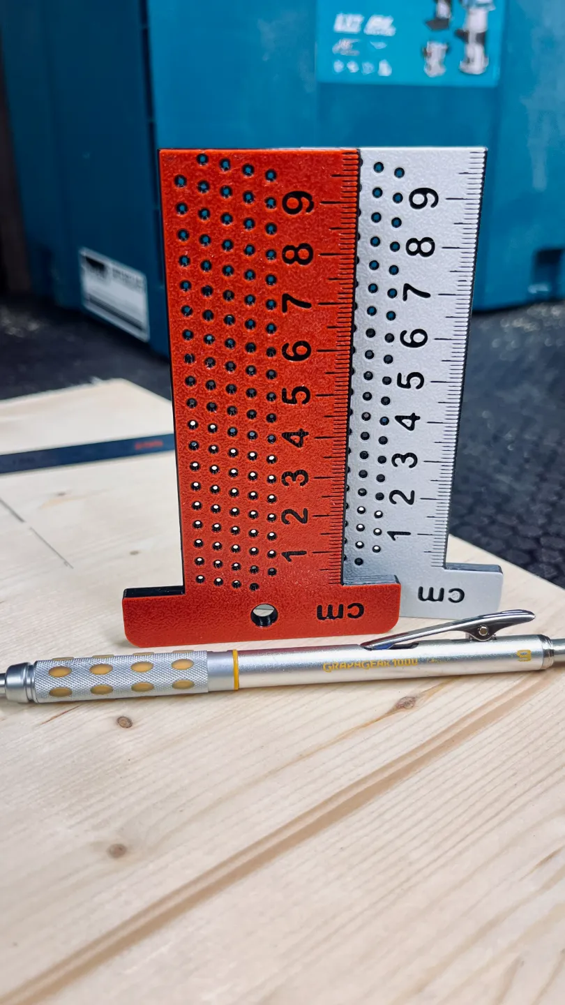 Pocket T Ruler, Square, Marking Gauge 10cm - Free 3D Print Model ...