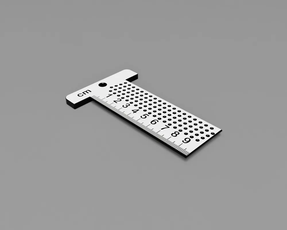 Pocket T Ruler, Square, Marking Gauge 10cm - Free 3D Print Model ...