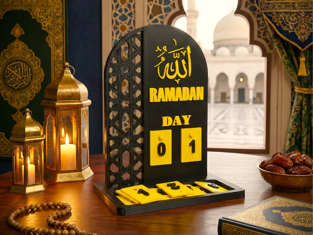 Ramazan Takvimi / Ramadan Countdown Calendar (V2) - Free 3D Print Model ...