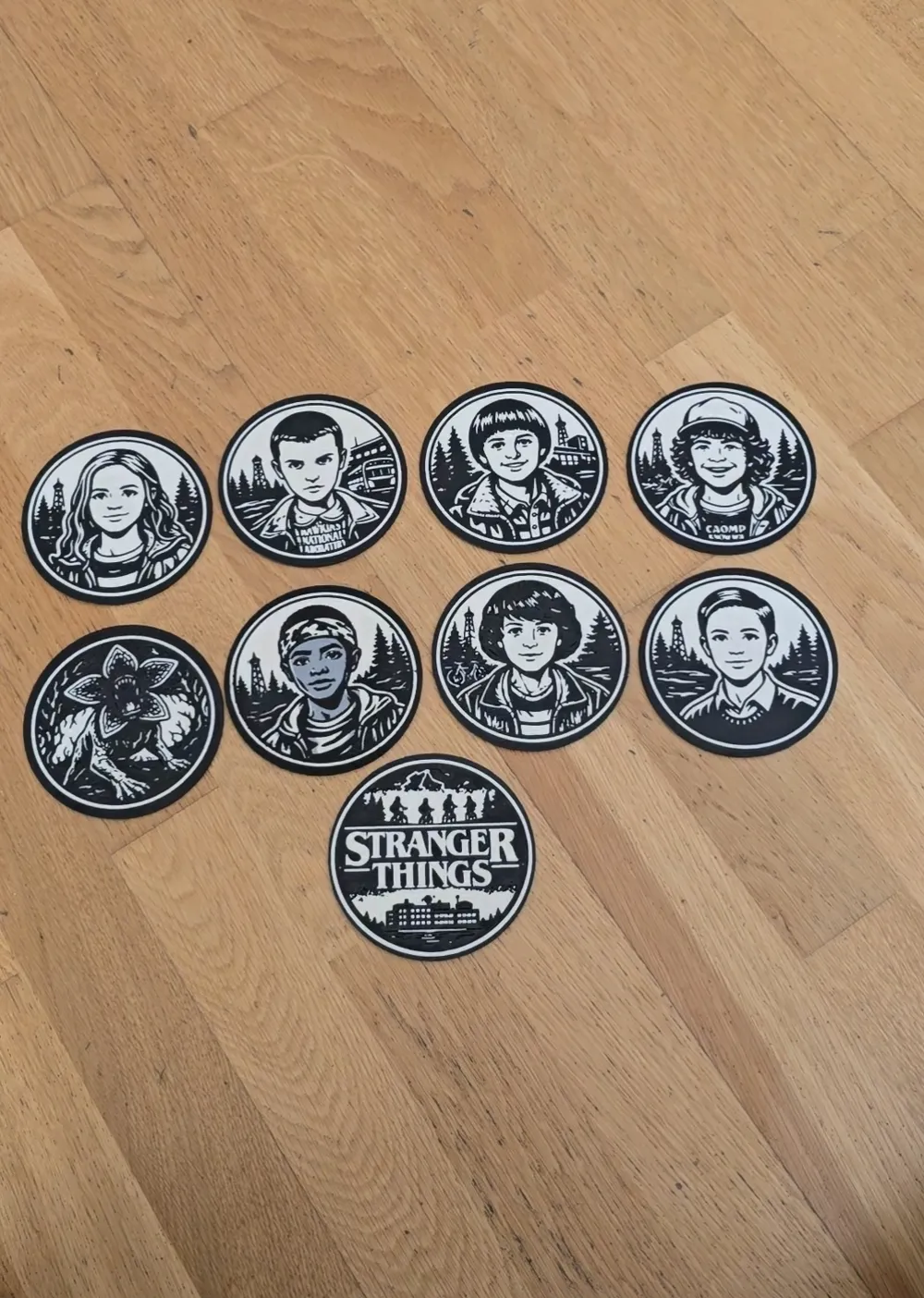 Stranger Things: Reversible Coasters - Free 3D Print Model - MakerWorld
