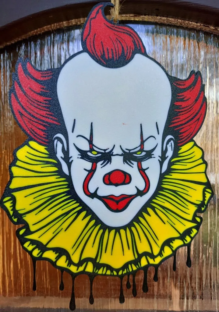 Halloween scary clown window decoration by Kutnohormac - MakerWorld