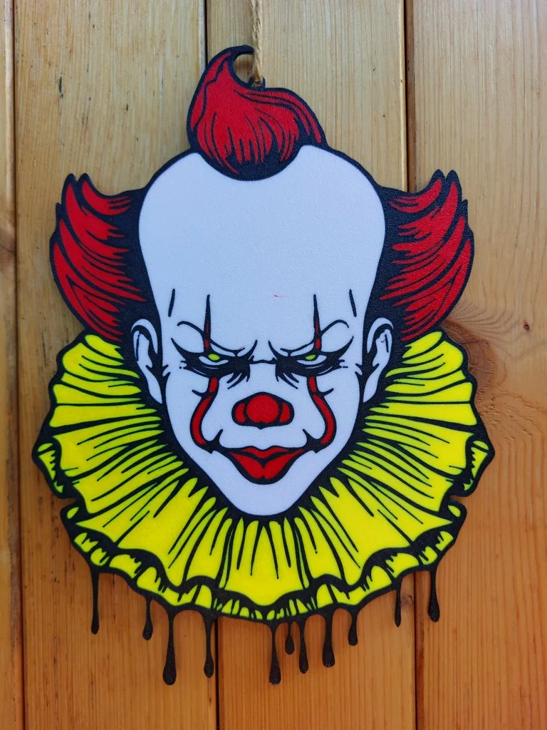 Halloween scary clown window decoration by Kutnohormac - MakerWorld