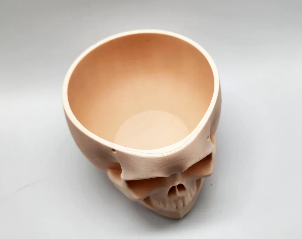 Wide Skull Bowl (High Capacity) - Free 3D Print Model - MakerWorld