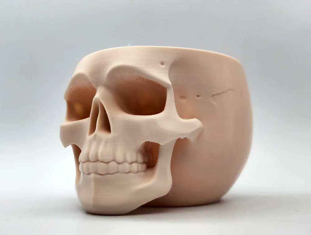 Wide Skull Bowl (High Capacity) - Free 3D Print Model - MakerWorld