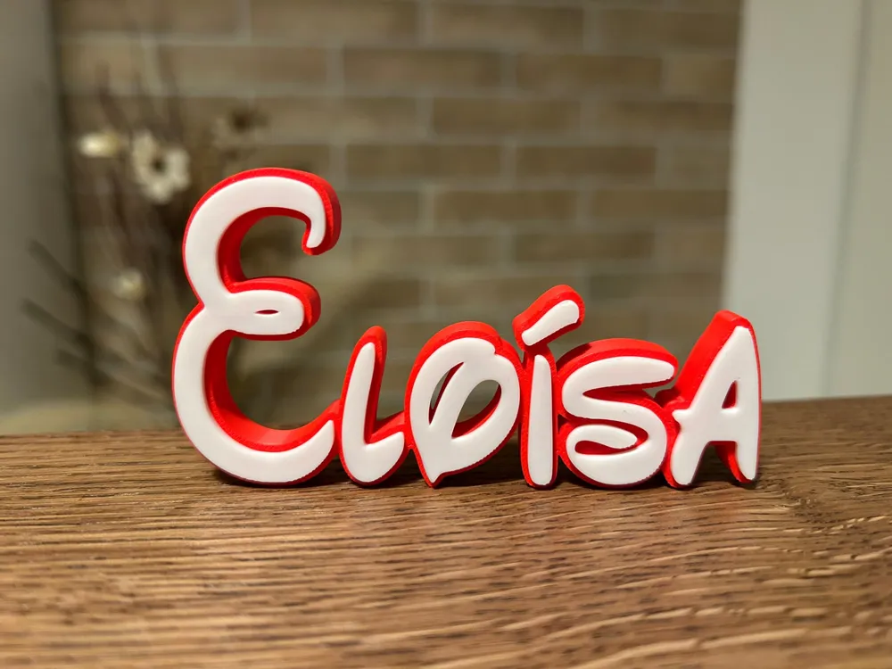 Eloísa Name Disney - Free 3D Print Model - MakerWorld