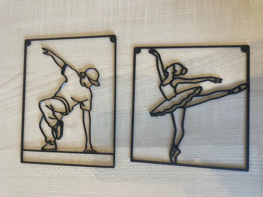 Ballerina danza classica Line art - framework - Free 3D Print Model ...