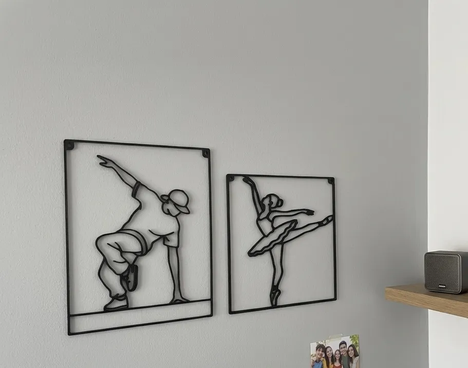 Ballerina danza classica Line art - framework - Free 3D Print Model ...