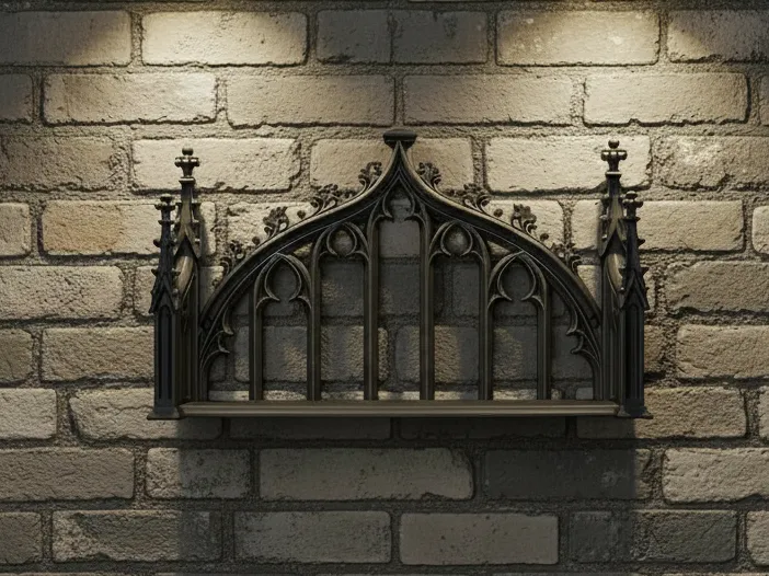 Gothic Wall Shelf - Ancient Style Decor - Free 3D Print Model - MakerWorld