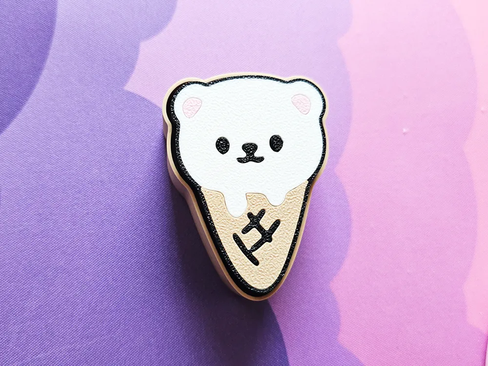 Bear Ice Cream Clicker - Free 3D Print Model - MakerWorld