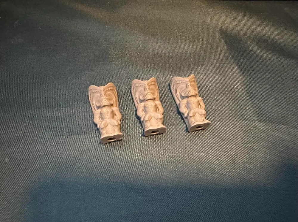 40mm Tiki Idol Paracord Bead - High Detail by BATTCAVE - MakerWorld