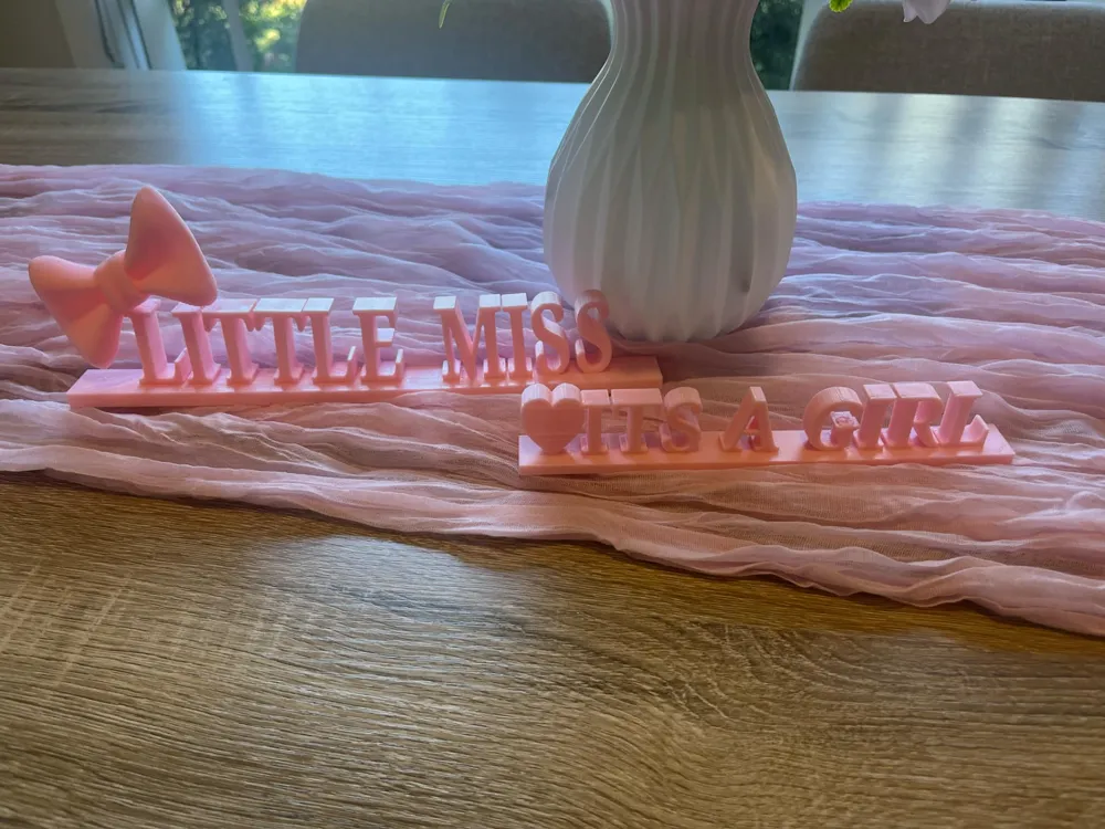 LITTLE MISS table display - Free 3D Print Model - MakerWorld