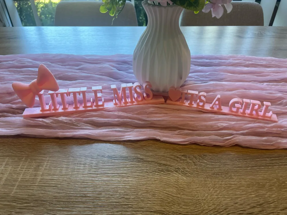 LITTLE MISS table display - Free 3D Print Model - MakerWorld