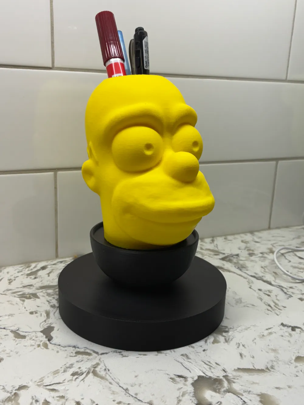 Corcelain Homer pen/pencil/toothbrush/desk holder by RETIRED BUDS 3D ...