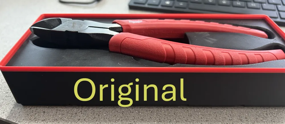 Wider Gridfinity for Milwaukee Side Cutters Remixed by LBL Printing ...