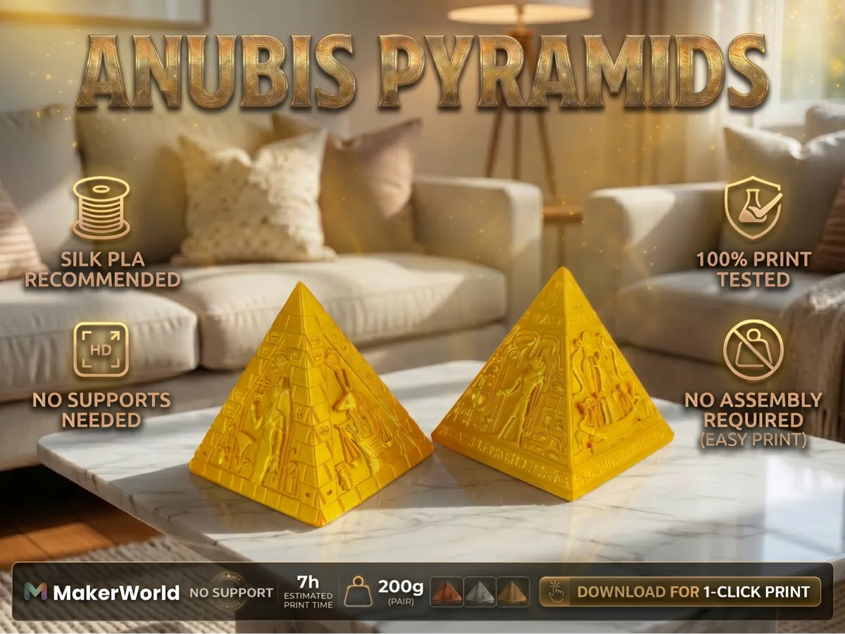 Set de Pirámides de Anubis - Modelo de impresión 3D gratuito - MakerWorld