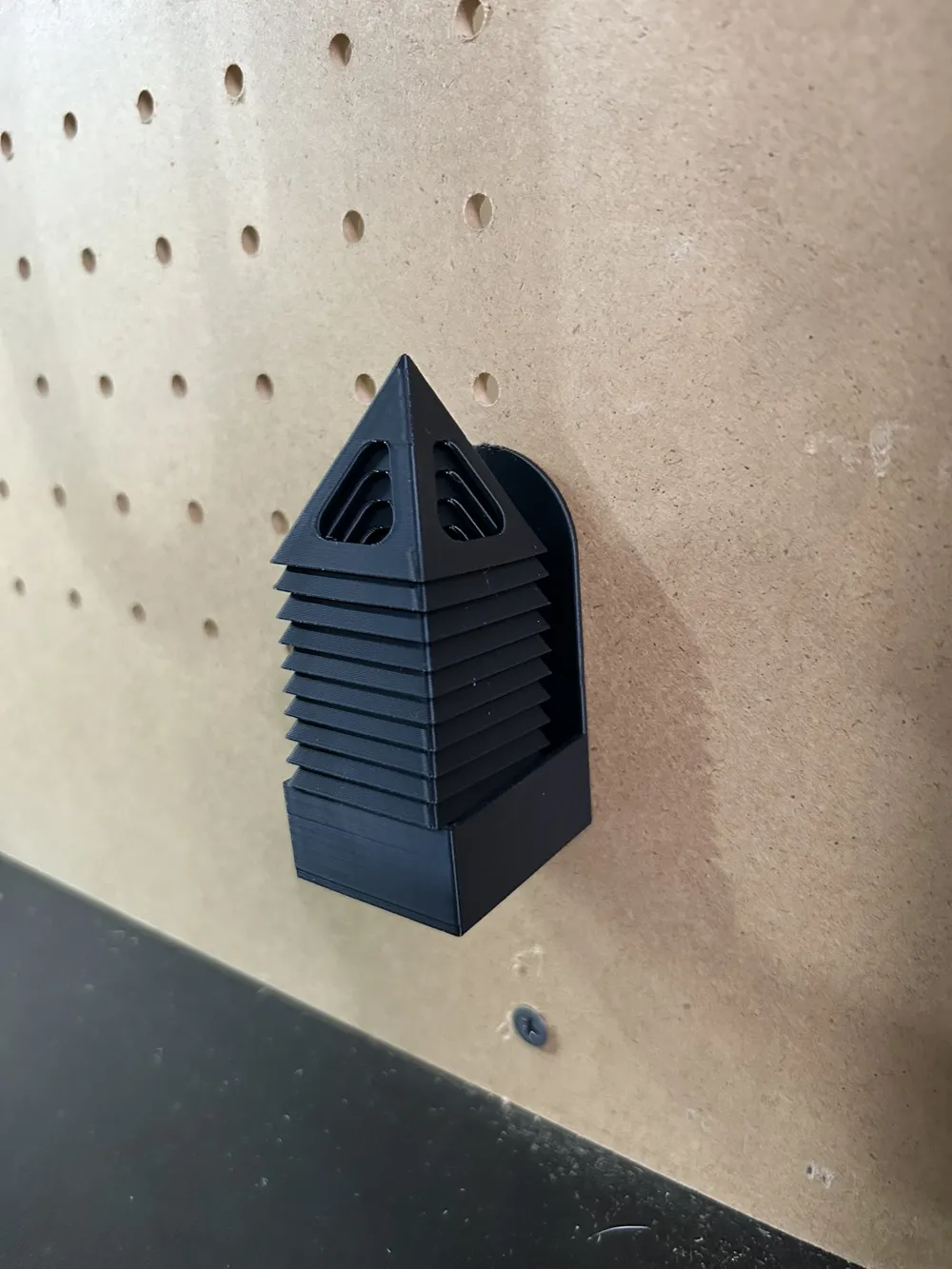 Painter's Pyramid Holder - Peg Board or Wall Mount - Free 3D Print ...