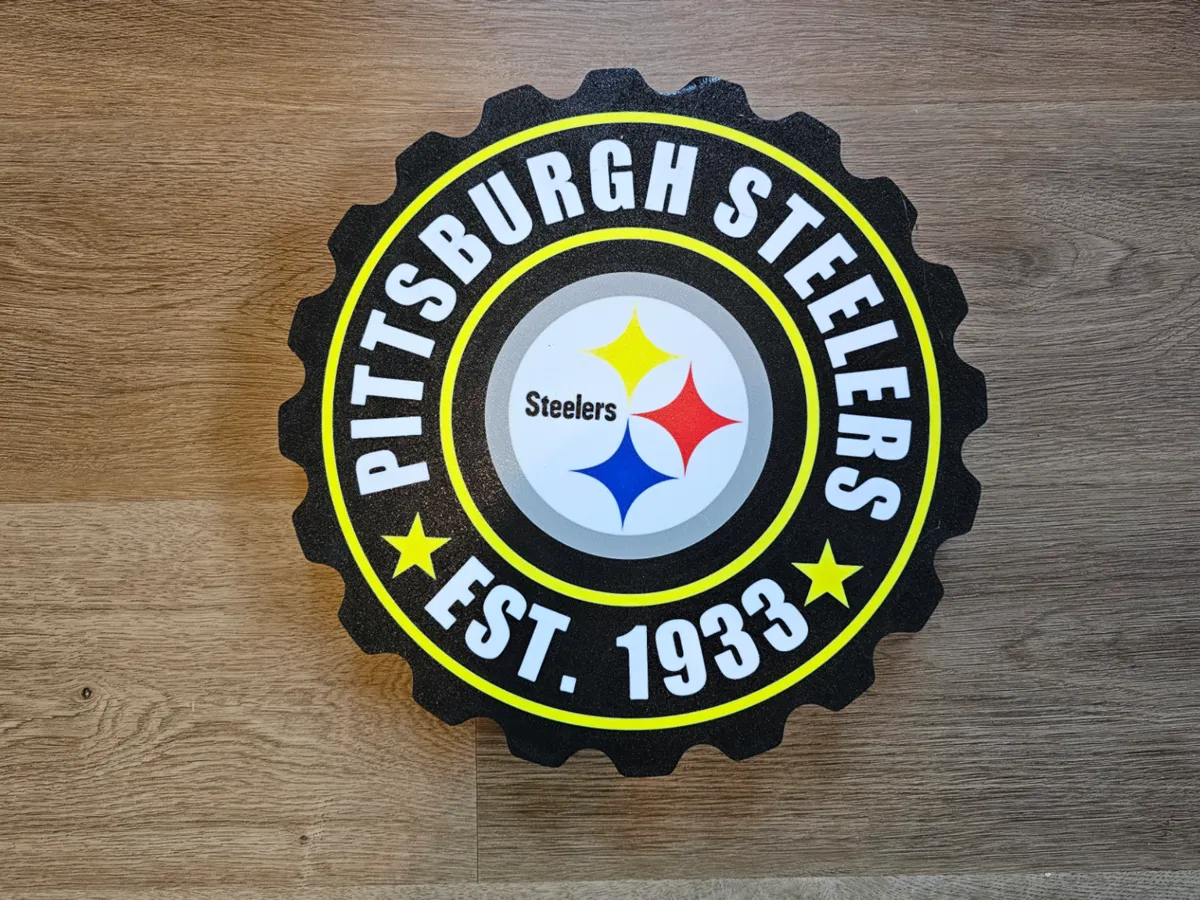 Pittsburgh Steelers EST 1933 LED Lightbox - Free 3D Print Model ...
