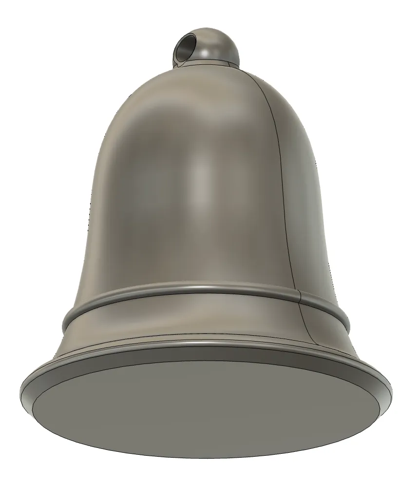 Christmas Bell with semi movable clapper by DisgoPrint MakerWorld ...