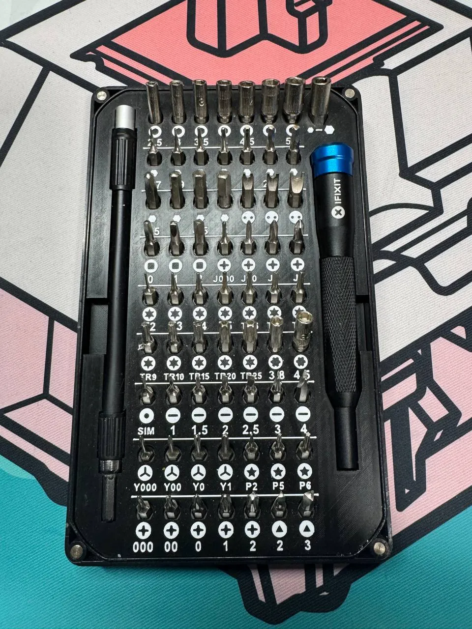 iFixit Mako Bits Insert With Text by Industrial Illusions - MakerWorld