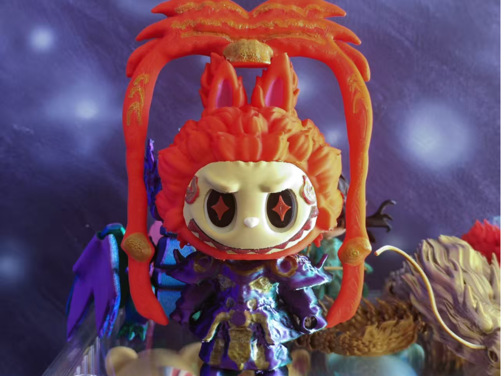 The War God Lü Bu - Labubu by pandabear MakerWorld: Download Free 3D Models