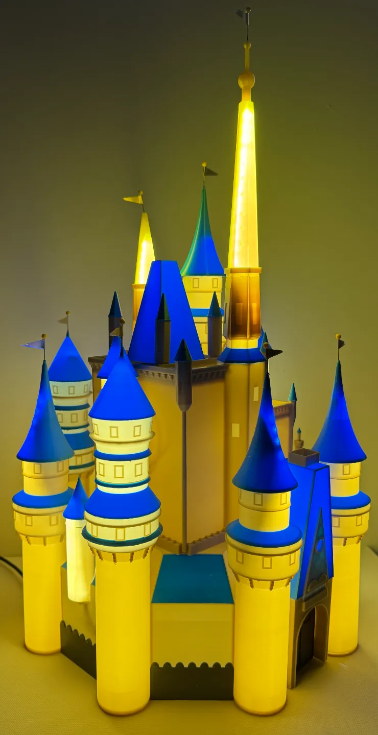 Disney Castle Light - Free 3D Print Model - MakerWorld