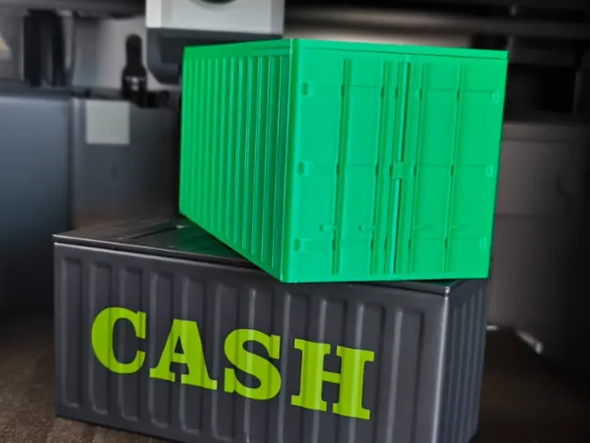 Money bank container - Free 3D Print Model - MakerWorld
