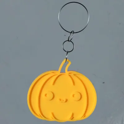 Cute Pumpkin Keychain by Desert Tech Corner - MakerWorld