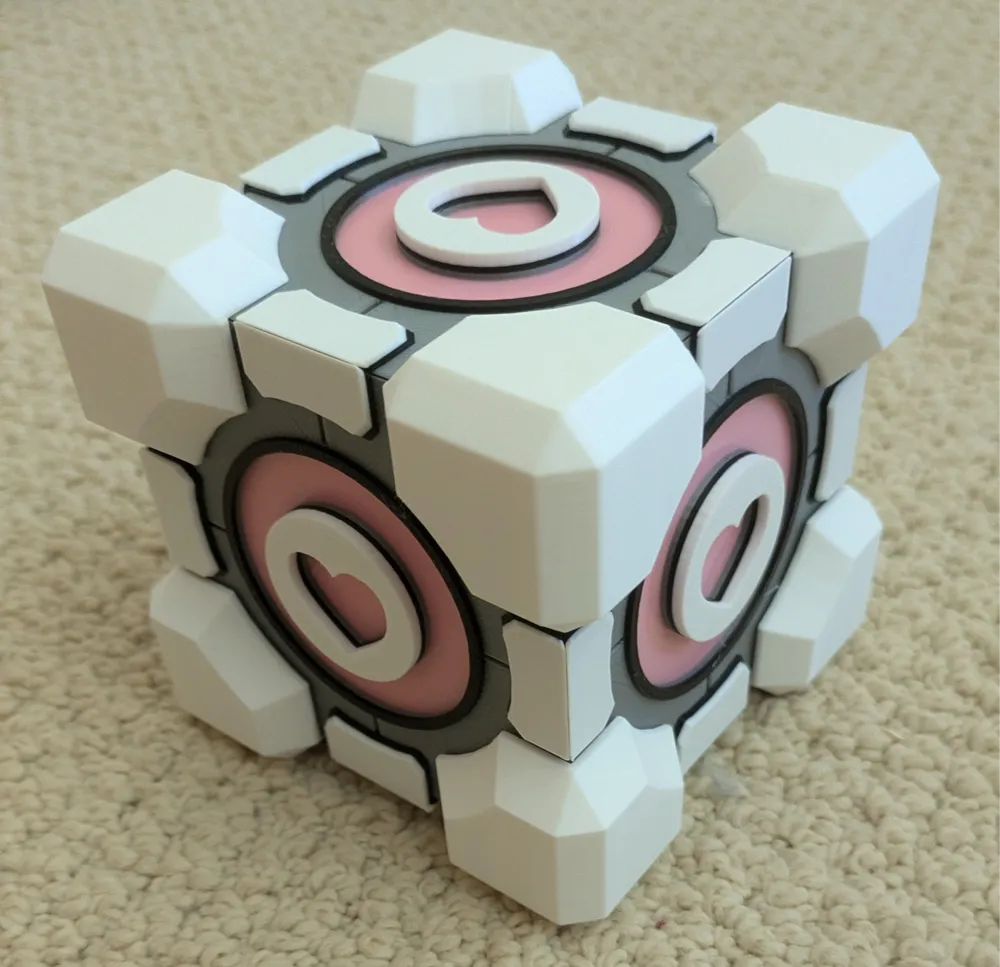Portal 2 Companion Cube box by Zaxxon64 - MakerWorld
