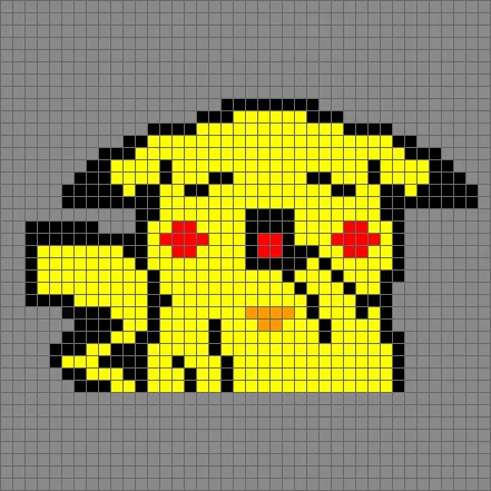 Pixel Puzzle Pika by Da_lolinger - MakerWorld