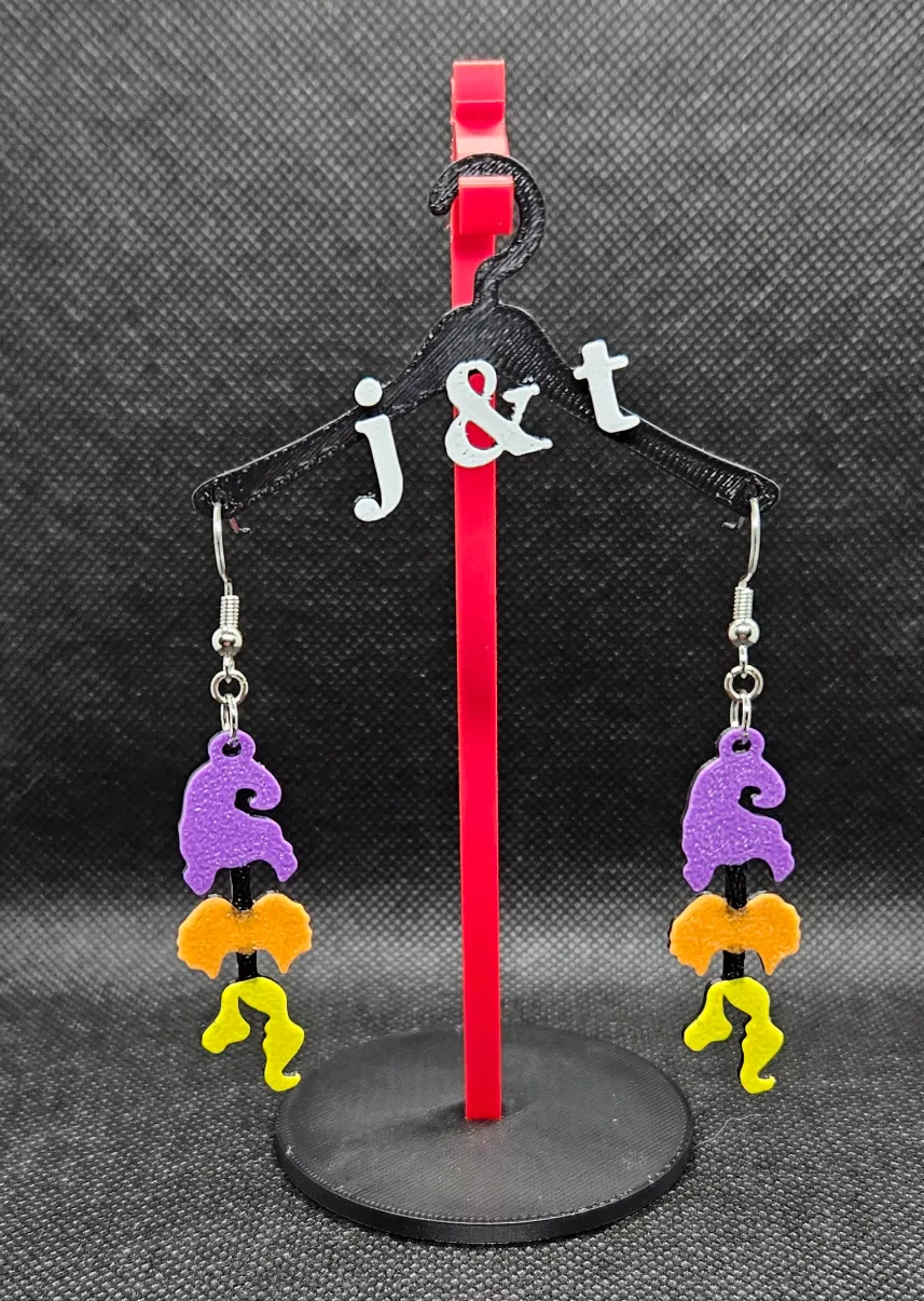Hocus Pocus earrings - Free 3D Print Model - MakerWorld