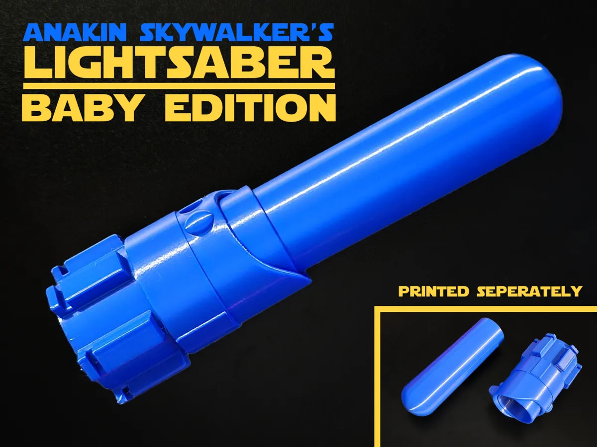 Anakin Skywalker's Lightsaber - Baby Edition - Free 3D Print Model ...