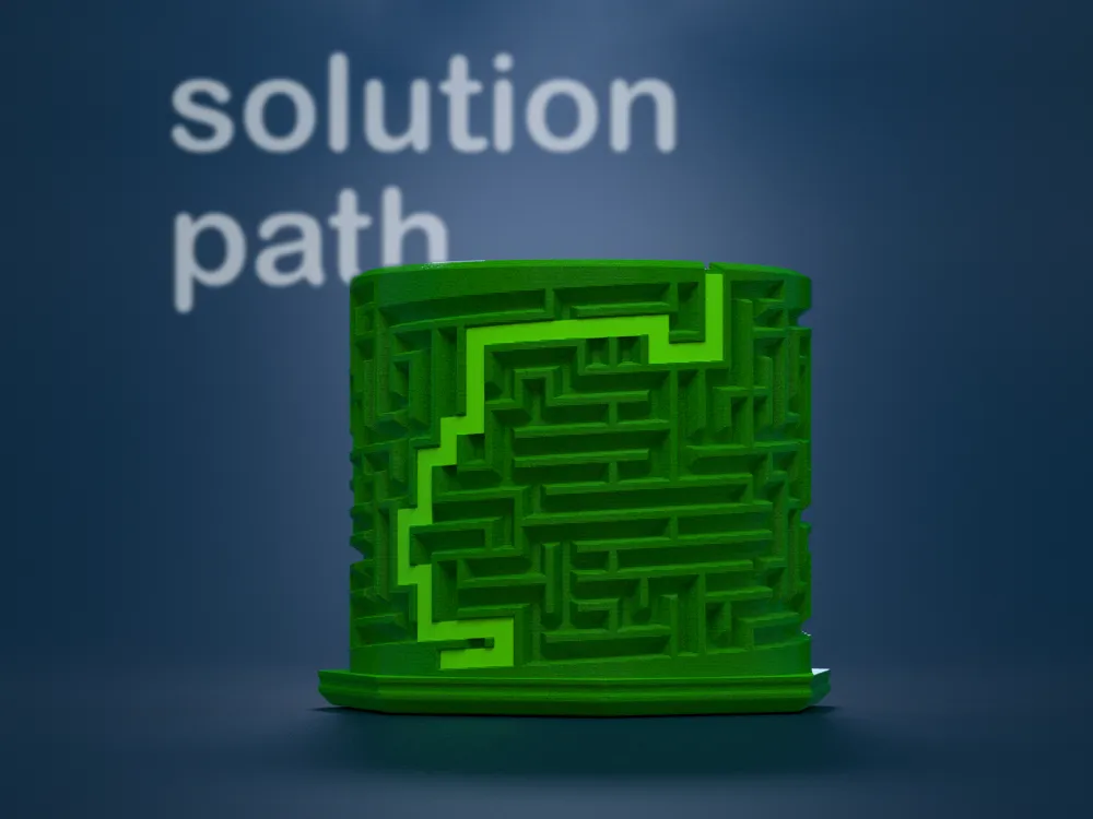 christmas maze puzzle gift - Free 3D Print Model - MakerWorld