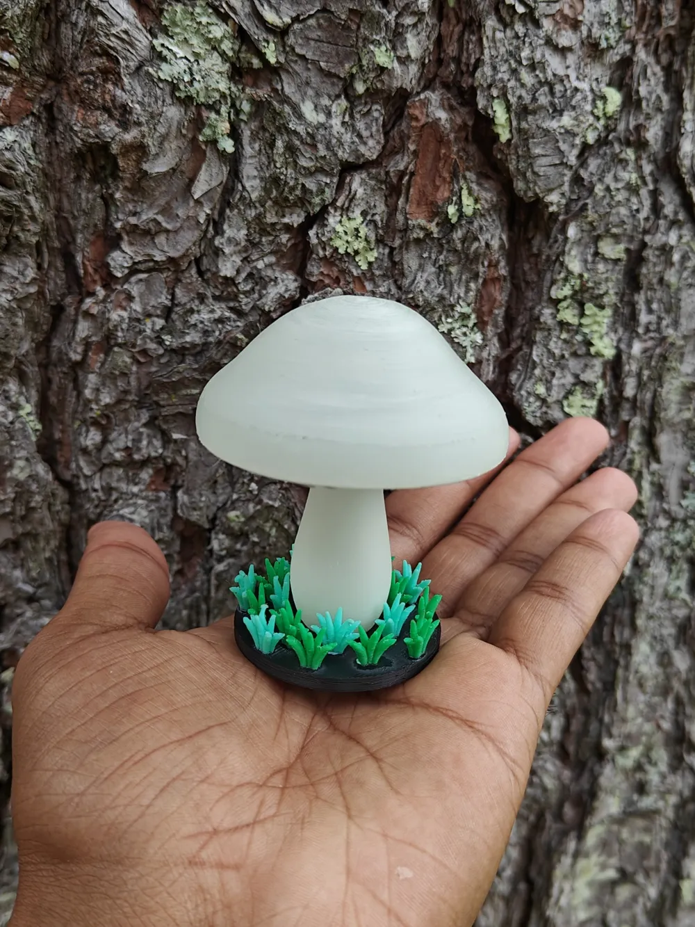 Glow in Dark Mushroom [LED Tea Light Candle Lamp] - Free 3D Print Model ...