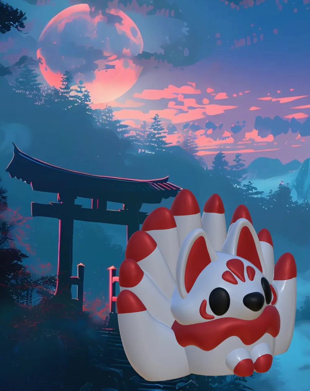Kitsune Kawaii - Free 3D Print Model - MakerWorld