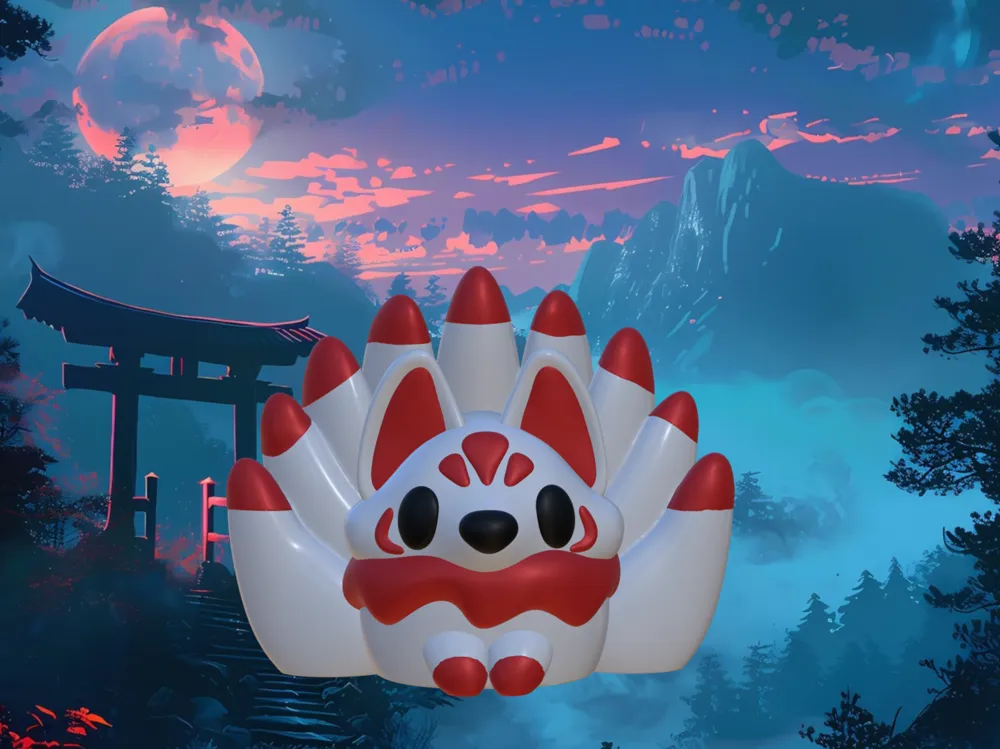 Kitsune Kawaii - Free 3D Print Model - MakerWorld
