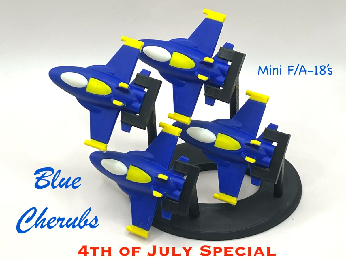 Blue Cherubs ("Baby Angels") F/A-18 by PrintingPopPop MakerWorld ...