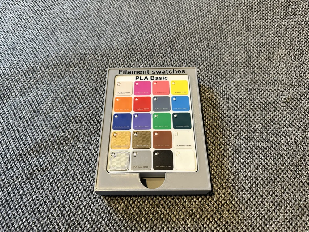 JP ModOr Fillament swatches plate insert by JP Creations - MakerWorld